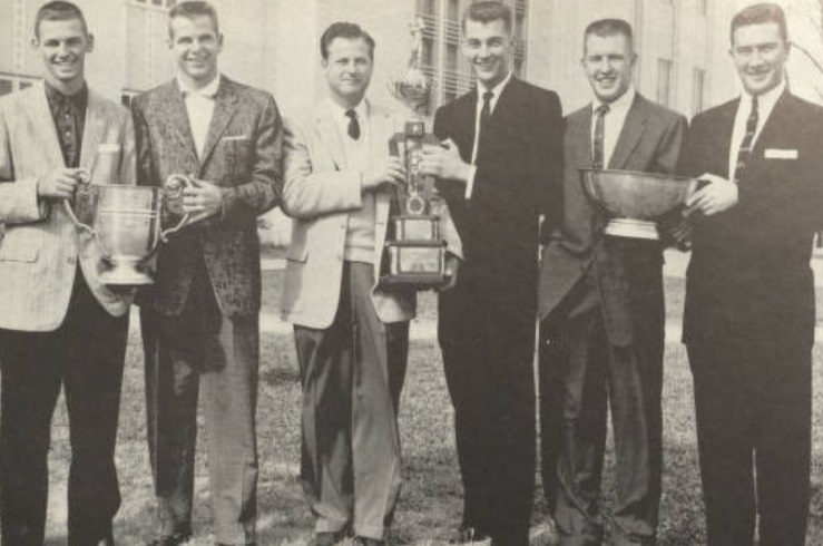 1967 Champions - Frank Wharton, Bob Pratt, Coach Dave Williams, Stan ...