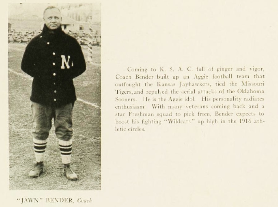 Bender in 1915 in Manhattan » GoCoogs.com