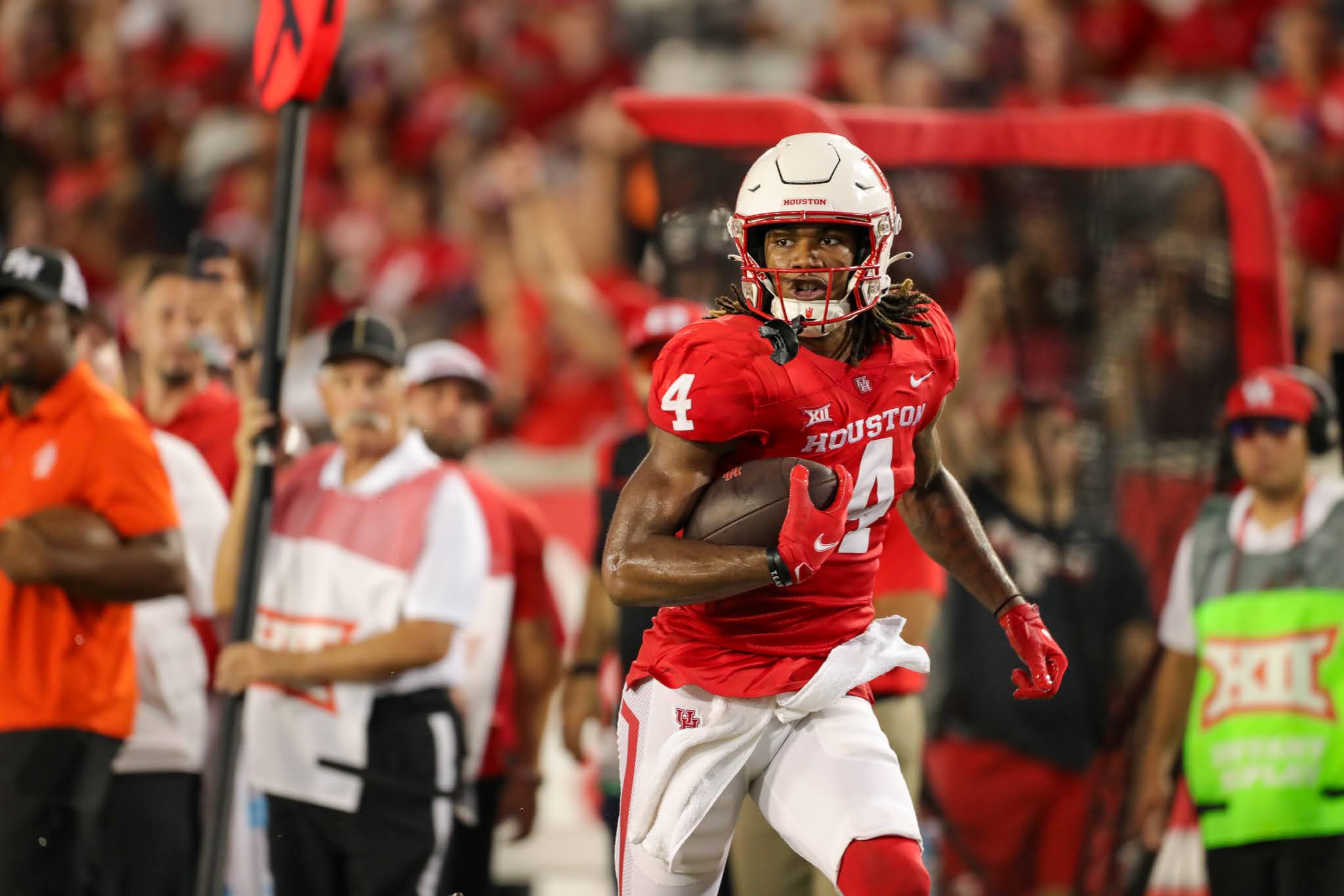 Sam Brown racing to the end zone » GoCoogs.com